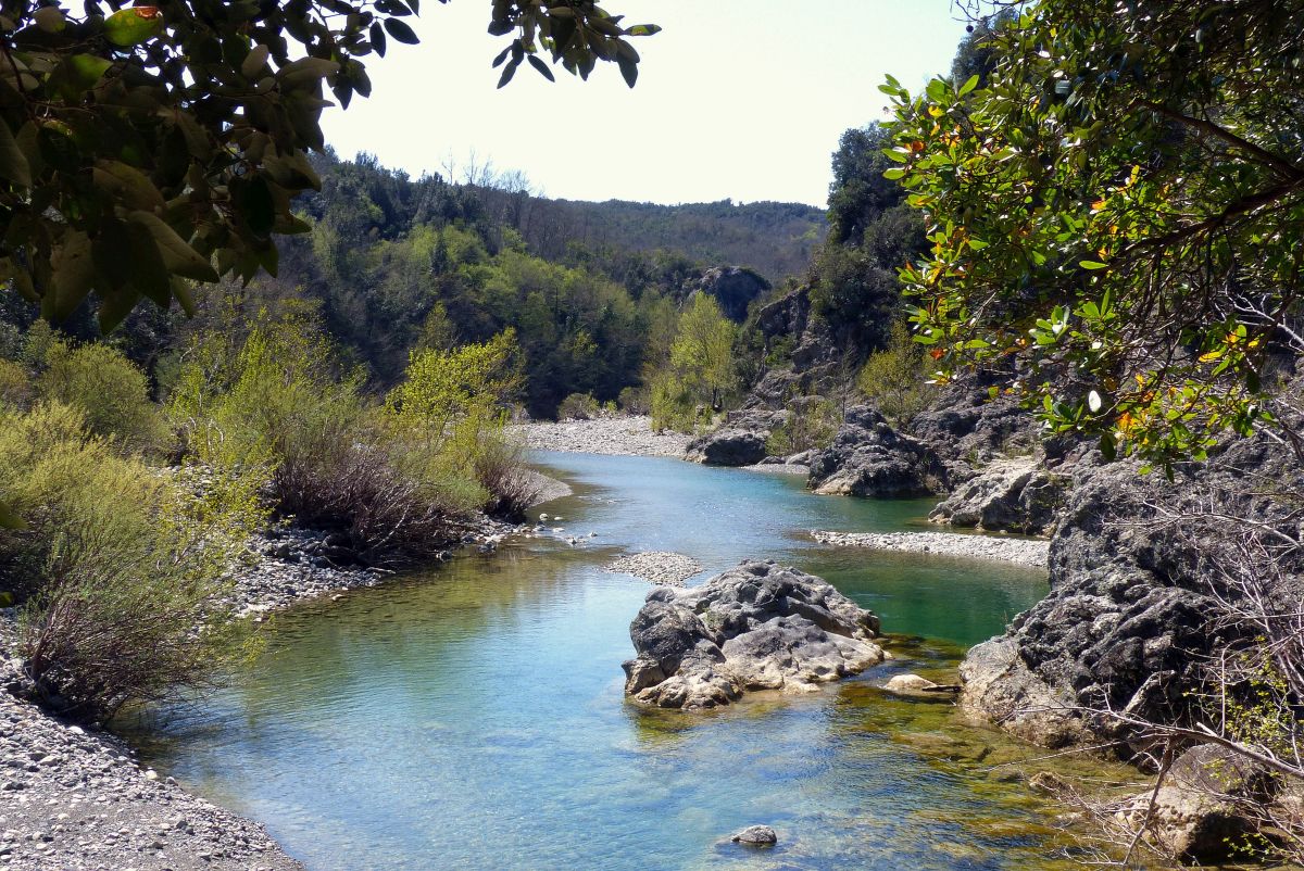 The Cecina River and the Masso delle Fanciulle (Maiden's Rock) | Val di ...